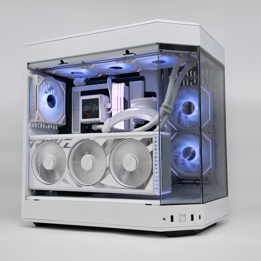 RTX 4090 ROG STRIX White, Intel i9-14900K, 64GB DDR5, Custom White Liq ...