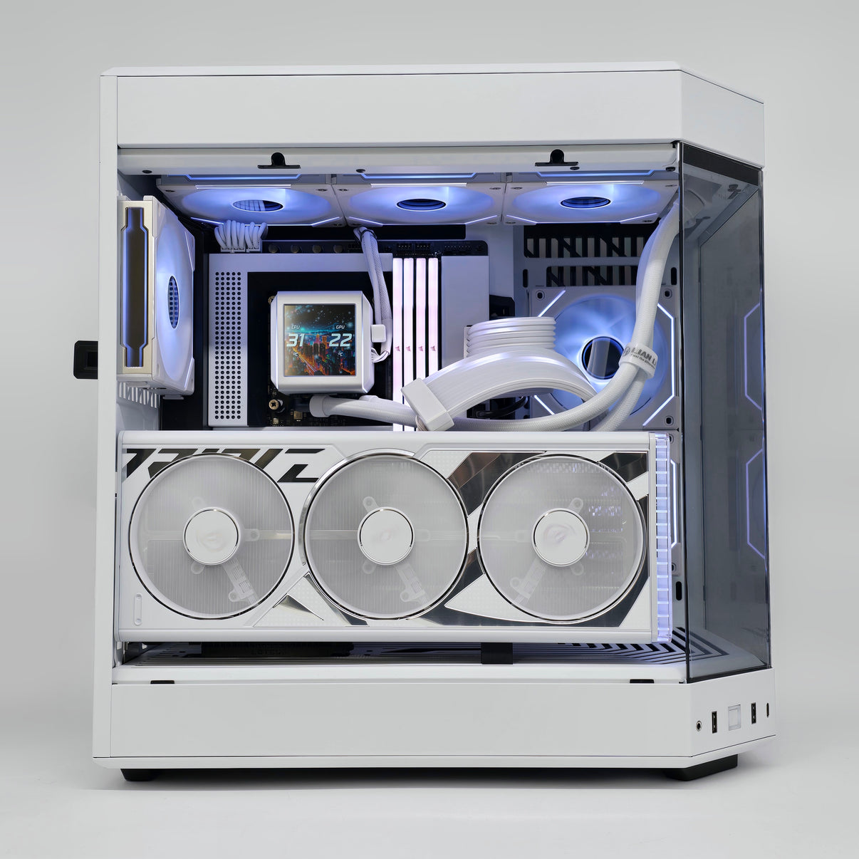 RTX 4090 ROG STRIX White, Intel i9-14900K, 64GB DDR5, Custom White Liq ...