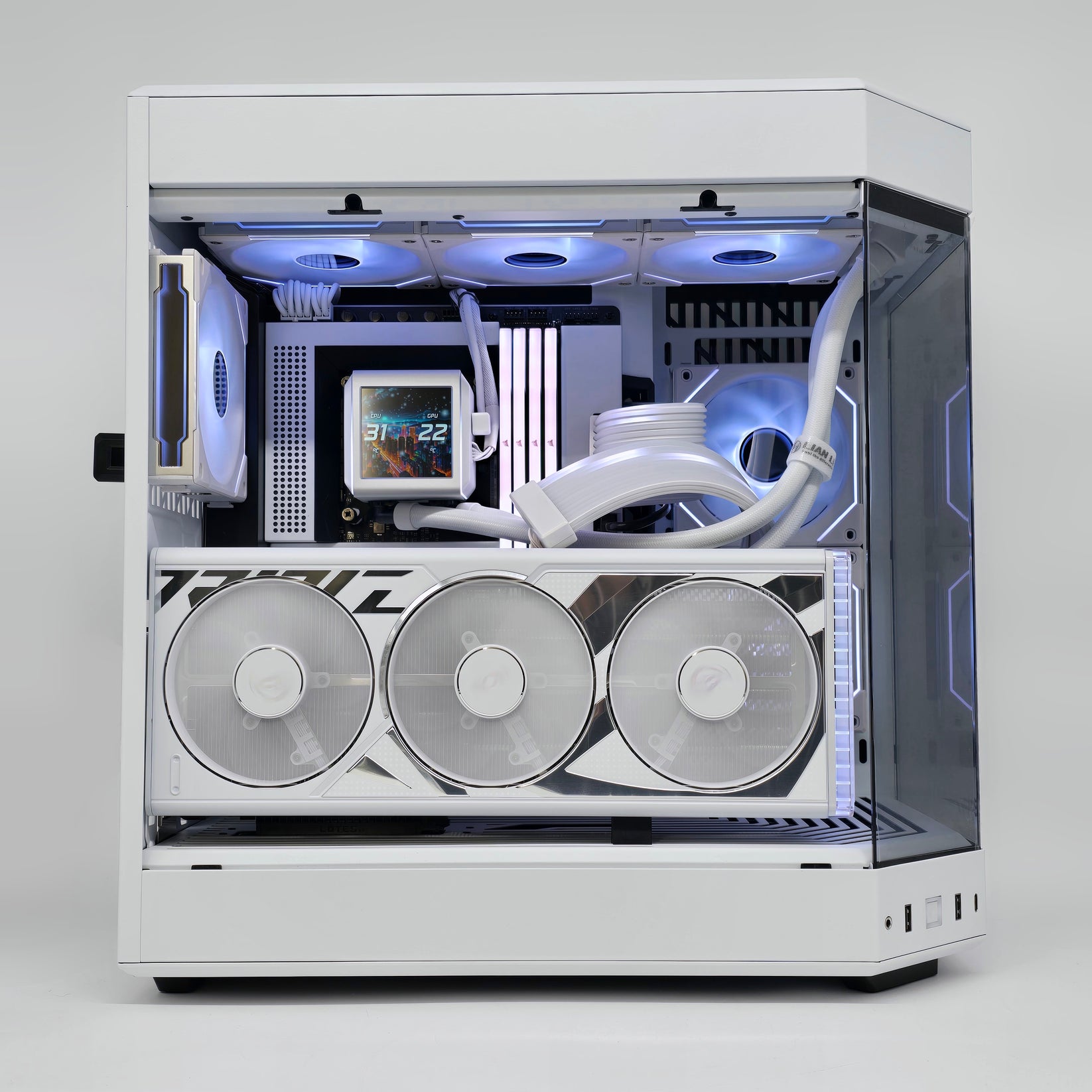 RTX 4090 ROG STRIX White, Intel i9-14900K, 64GB DDR5, Custom White Liq ...