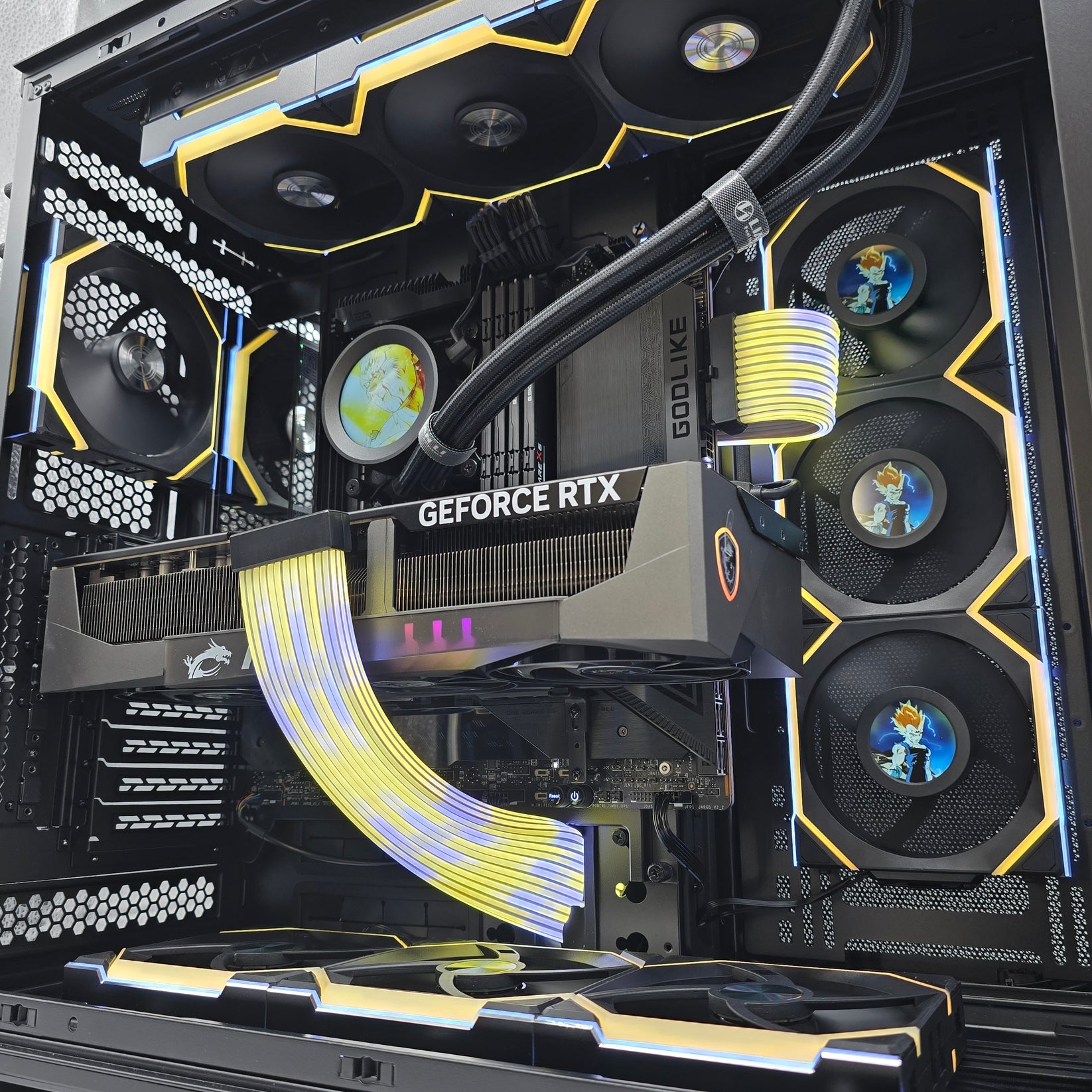 RTX 5090, Intel i9-14900K, 128GB DDR5, 8TB NVMe, MSI GODLIKE, Custom L ...